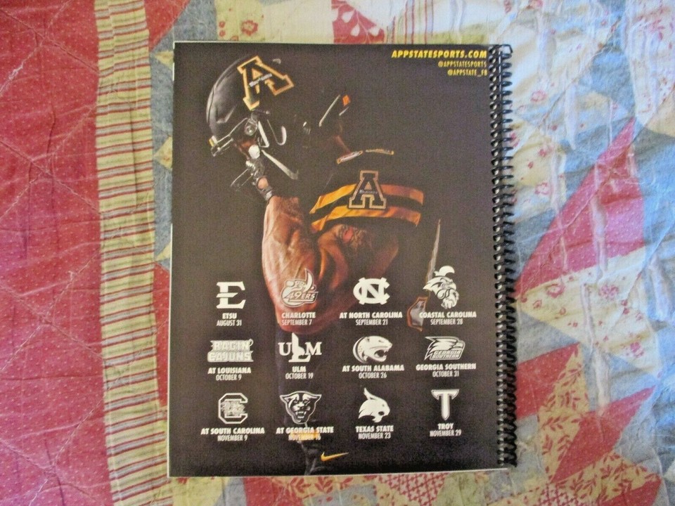 2019 APPALACHIAN STATE FOOTBALL MEDIA GUIDE Yearbook ELI DRINKWITZ APP ...