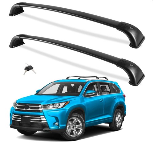 Wonderdriver Roof Rack Rails Cross Bars for Toyota Highlander 2014-2019 ...
