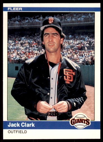 1984 FLEER JACK CLARK . SAN FRANCISCO GIANTS #369 | eBay