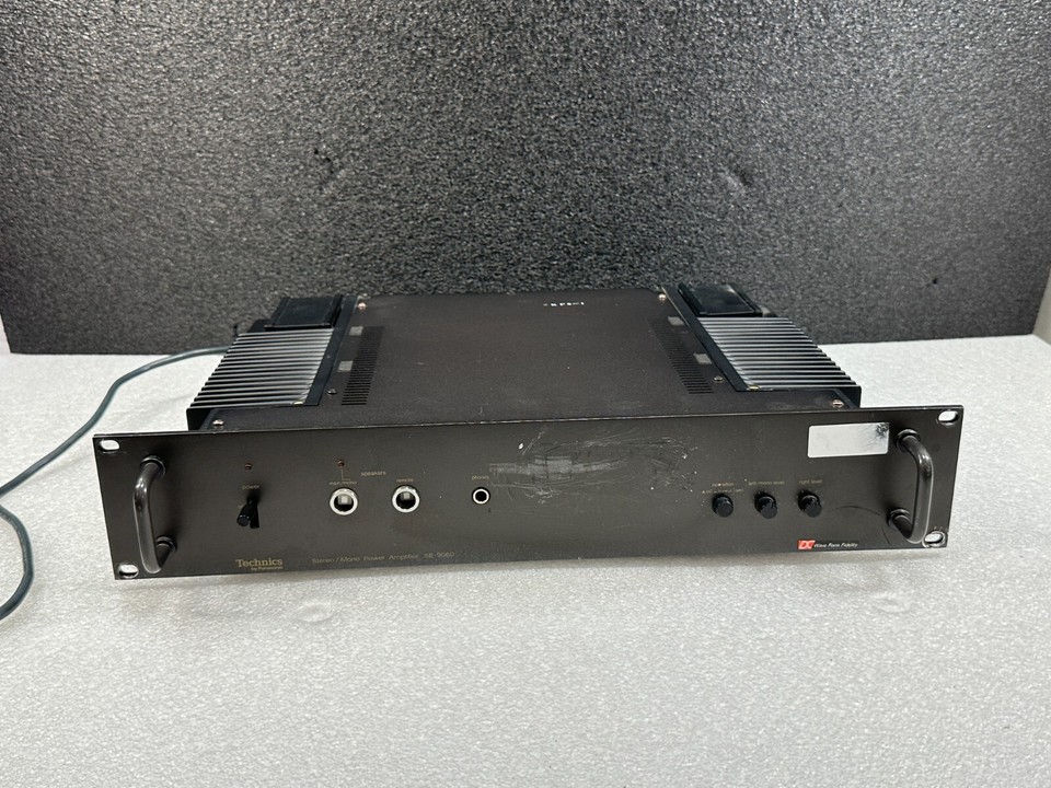 Technics Power Amplifier Se-9060 60A Operation Item MISSING COUPLE OF ...