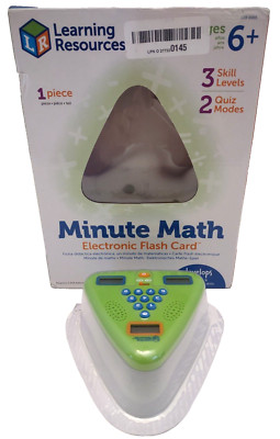 Learning Resources Minute Math Electronic Flash Card 3 Skill Levels 2 ...