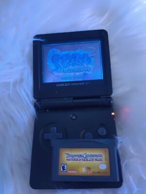 Nintendo Game Boy Advance SP Console AGS-001 Onyx Black With Charger ...