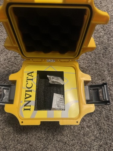 Invicta (1) Single Slot Impact Resistant Yellow Collector Diver Case ...