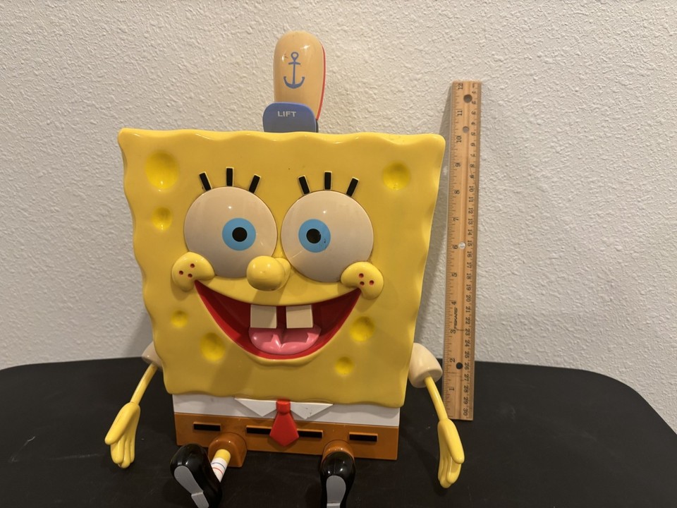 SpongeBob SquarePants Talking Cookie Jar Fun-damental 2003 - Works | eBay