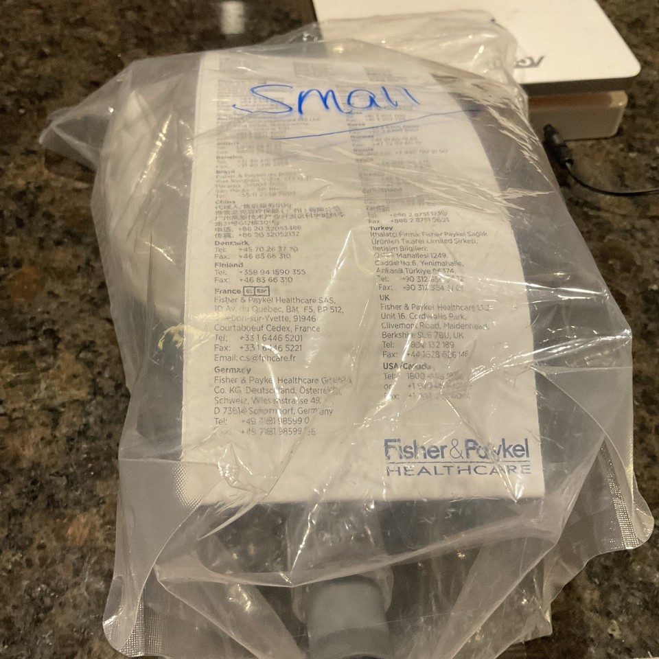 F & P Simplus Full Face Mask W/ Head Gear SMALL 400HC584 NEW & SEALED ...