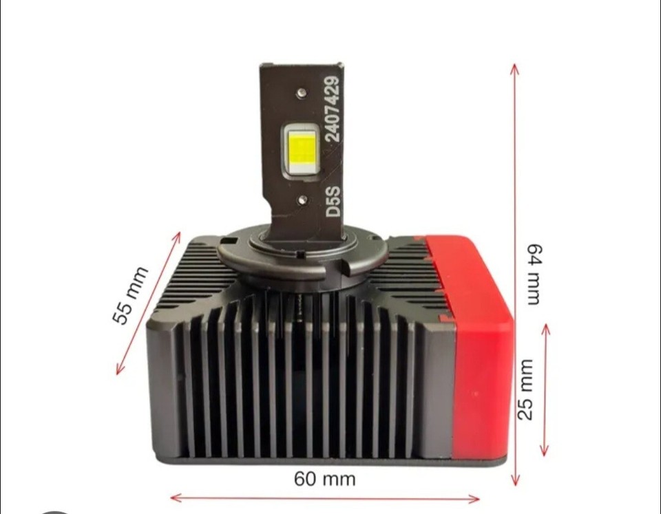 D5S LED Bulb Ventilated White Xenon At 6500K For Car Headlight CANBUS ...