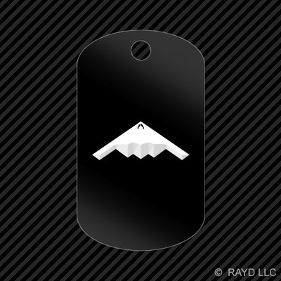 B-2 Spirit Keychain GI dog tag engraved many colors B2 | eBay