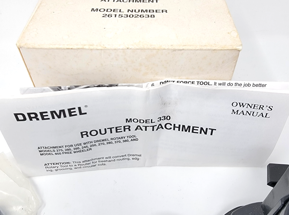 DREMEL Model 330 Rotary Tool Router ATTACHMENT ONLY 2615302638 | eBay
