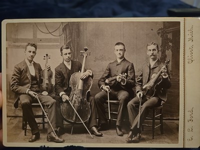 1880s ORCHESTRA identified Musicians - Michigan - Violins - cello ...
