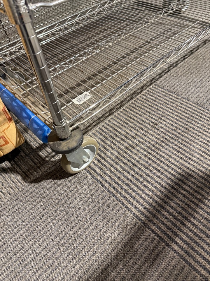 48"Wx18"Dx69"H Mobile Wire Baker Rack w/ 7 Shelves storage cart w/ Pull ...