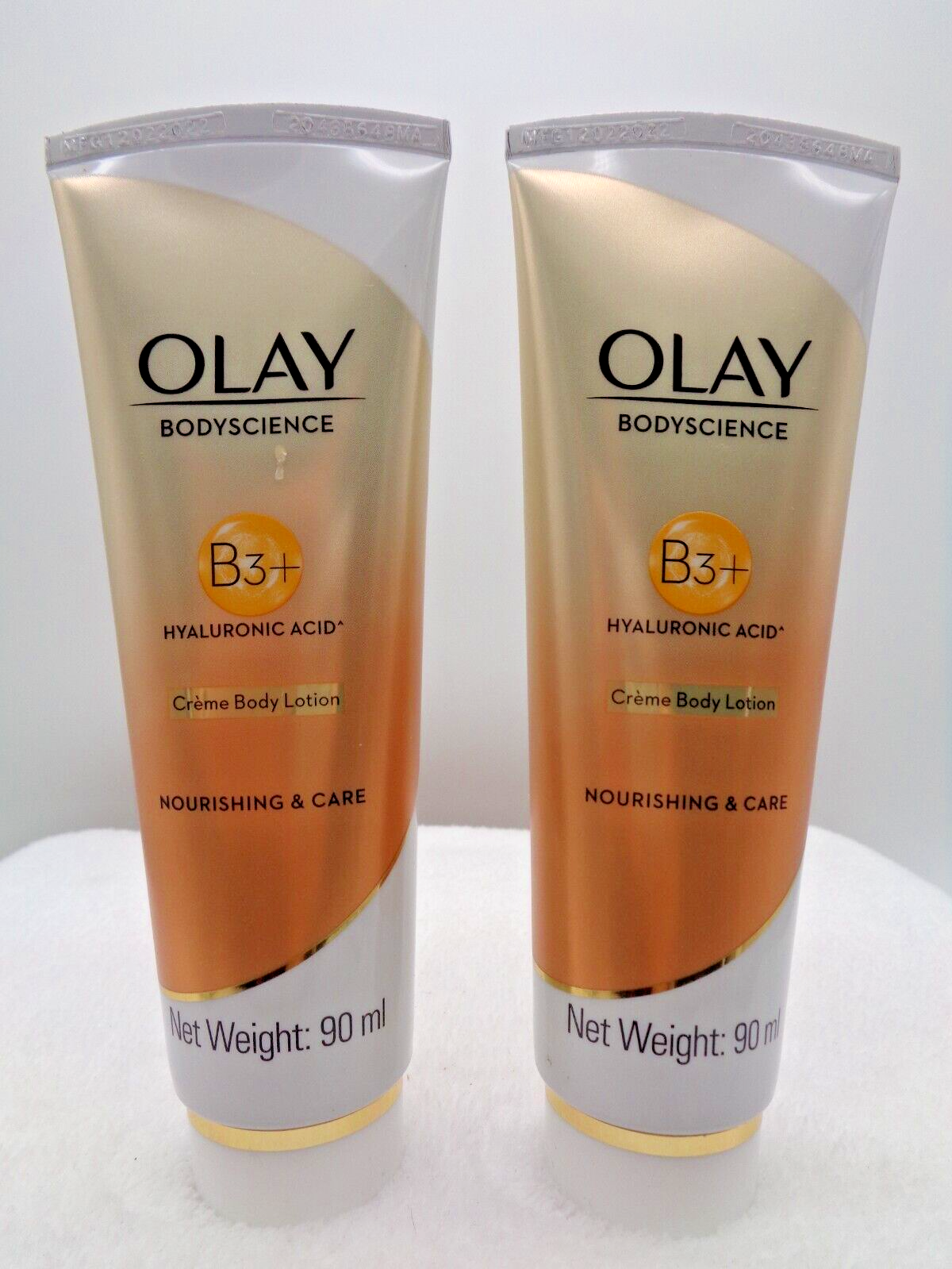 2 tubes Olay Bodyscience B3+ Hyaluronic Acid Body Lotion Nourishing ...