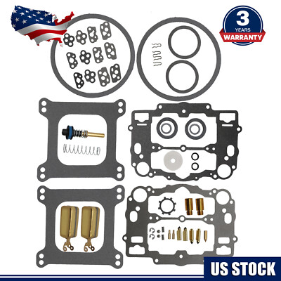 Carburetor Rebuild Repair Kit For Edelbrock 4 bbl Carb & Carter 9000 ...