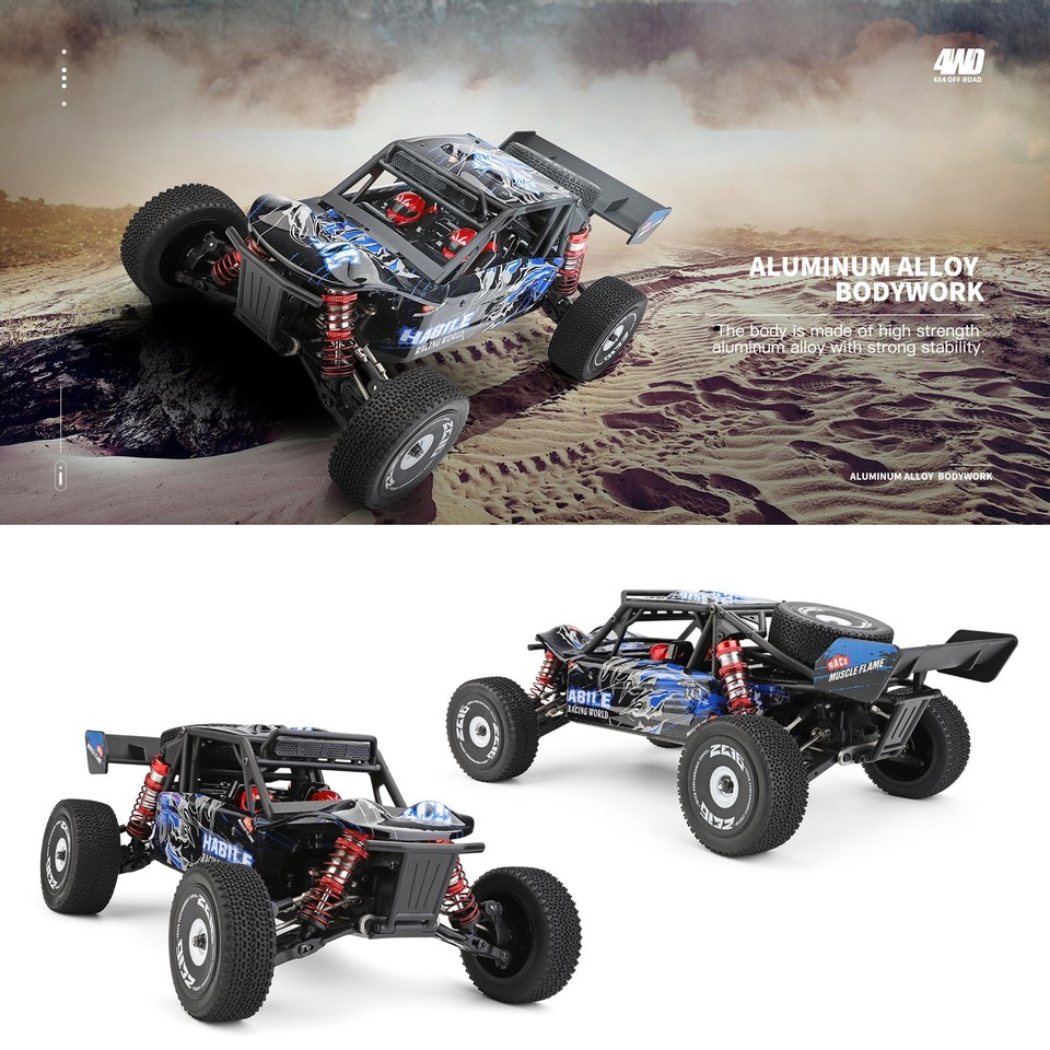 Wltoys 124018 High Speed Racing RC Car 60km/h 1/12 2.4GHz Off-Road RTR ...