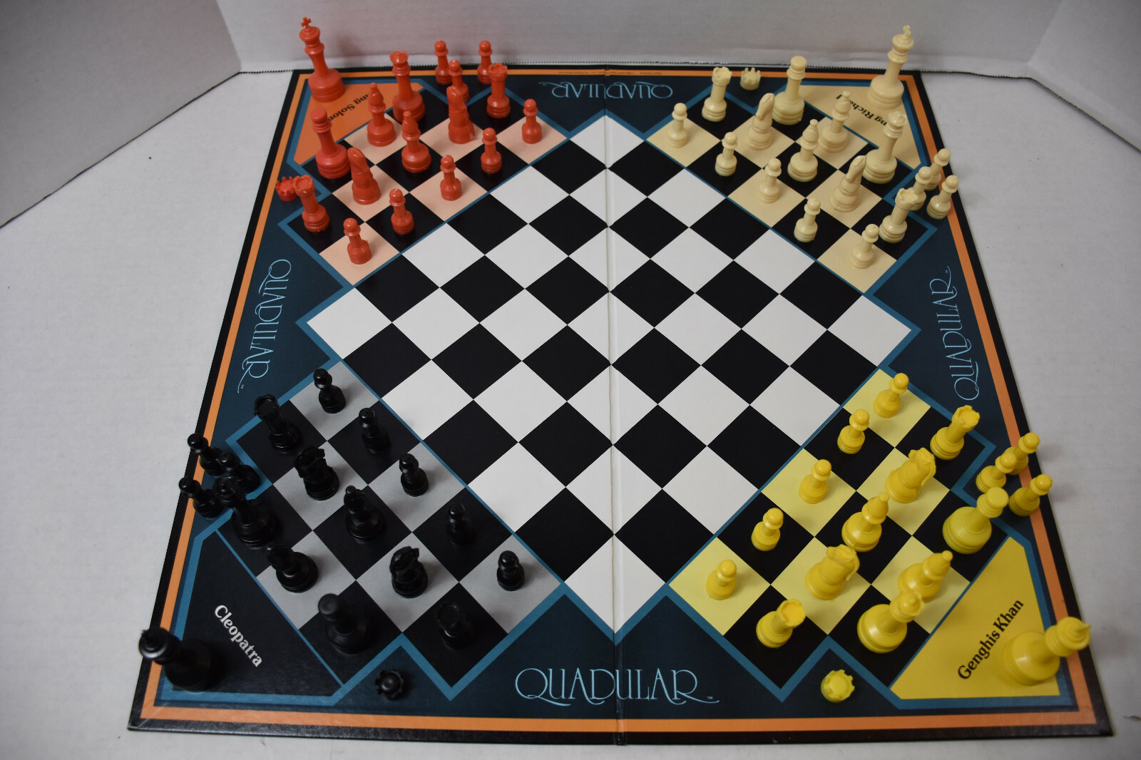 Quadular The Ultimate Challenge Chess Board Game Rare 1st Edition ...