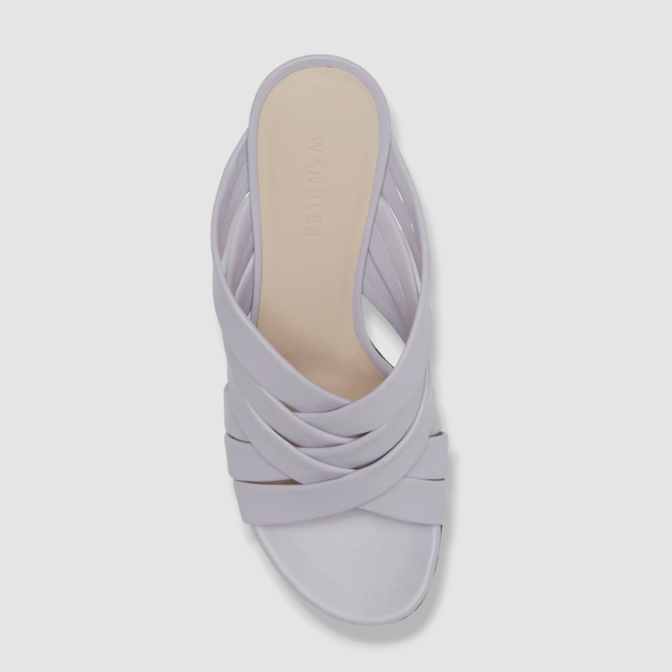 $570 Wandler Women's Purple Louie Slide Mule Sandal Shoes Size 36 EU/6 ...