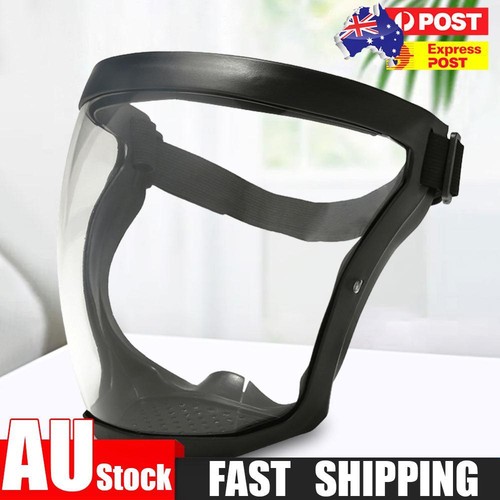 Full Face Shield Splash Guard Mask Transparent Safety Mask for Face ...