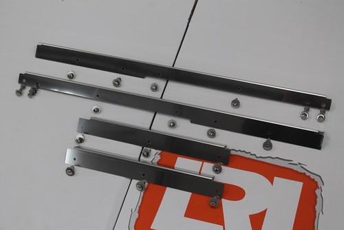 Stainless steel FRONT MIDDLE door carpet retainers Fit Land Rover ...