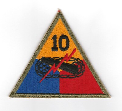 WWII - 10th ARMORED DIVISION (Original patch) | eBay