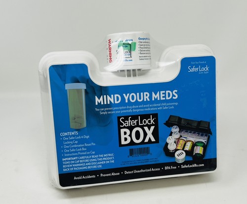 Safer Lock Box Keeping Your Meds Safe With 4 Digit Combination Lock Cap ...