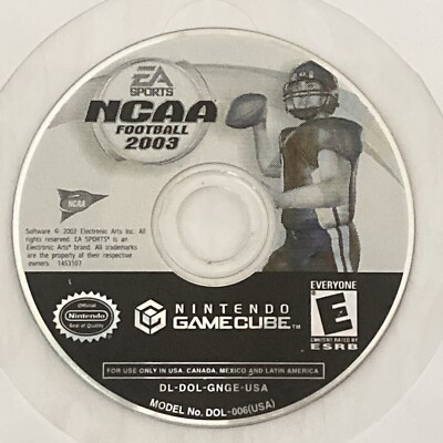 🔥 NCAA Football 2003 (GameCube, 2002) VG Disc Only! See Description ...