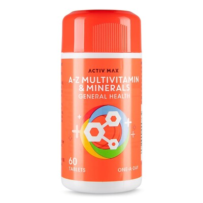 Activ Max A-Z Multivitamin & Minerals Food Supplement - One a day | eBay UK