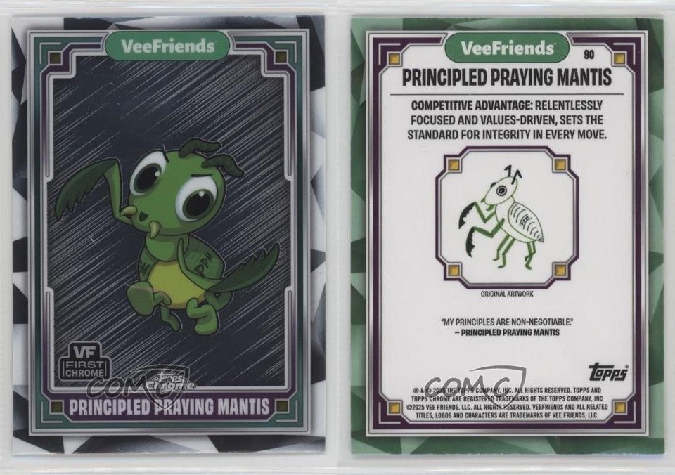 2025 Topps Chrome VeeFriends Principled Praying Mantis #90 1d0h | eBay