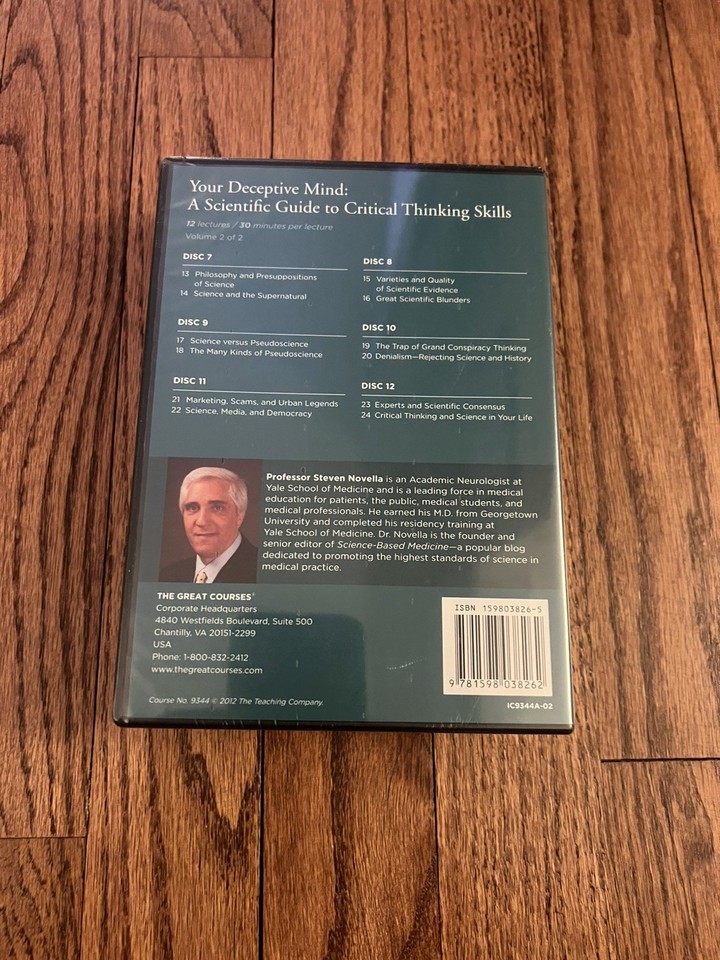 Great Courses: Your Deceptive Mind - 12 CDs and Guidebook NEW SEALED | eBay