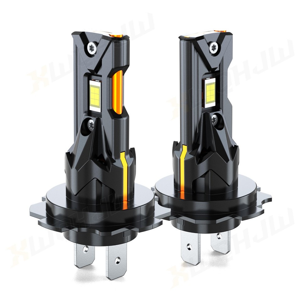 4x H7 H7 LED Headlight Bulbs Kit High Low Beam Super Bright 10000K ...