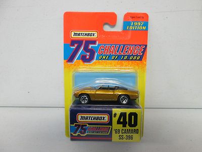 Matchbox 75 Challenge 1969 Camaro SS 396 #40 | eBay