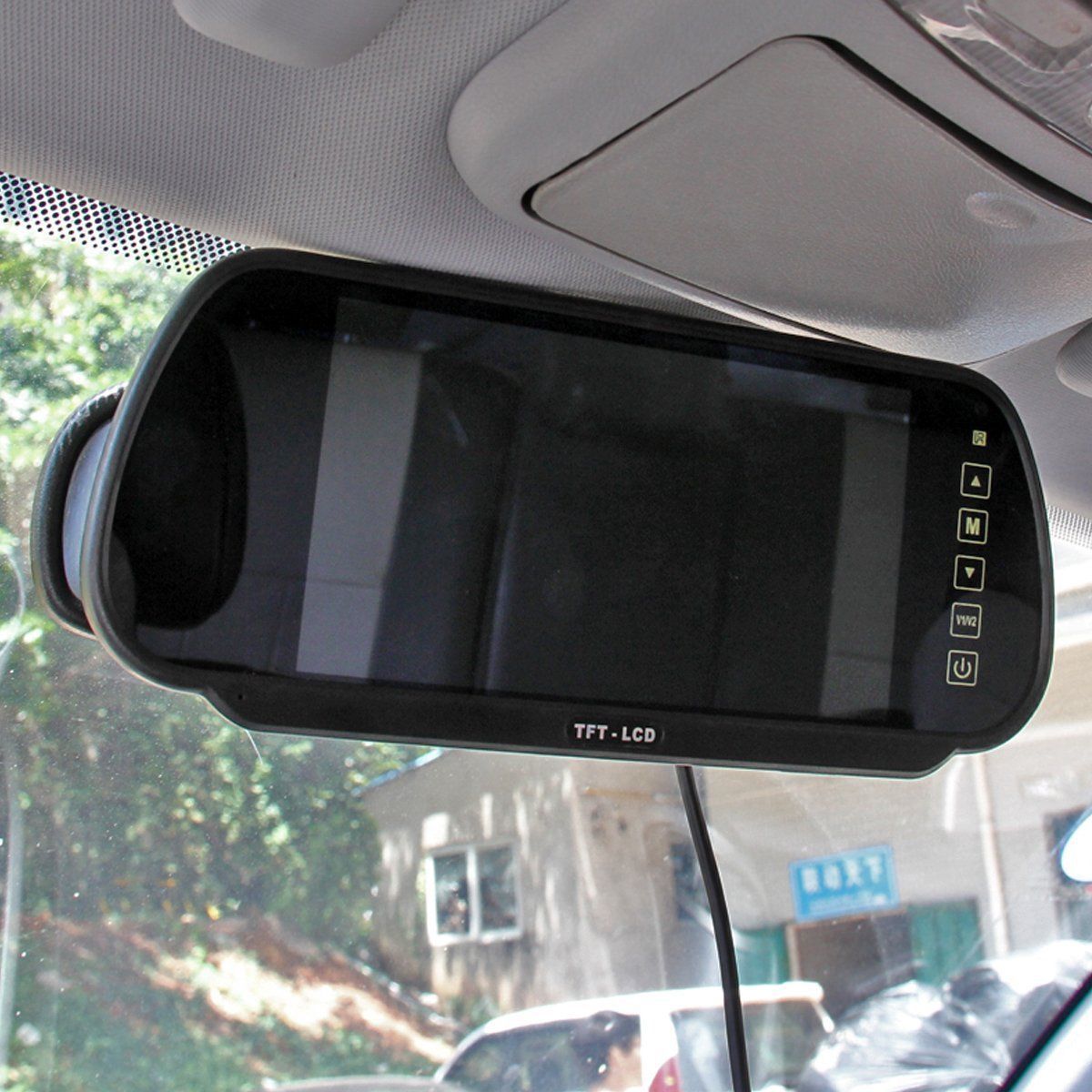 7" Rear View Mirror Monitor+Nightvision Backup Camera for Mercedes-Benz ...