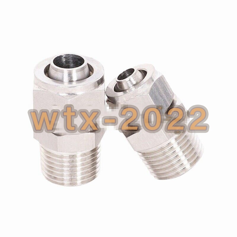 QTY:10 New For SMC KFG2H1008-02 Stainless steel quick tightening joint ...