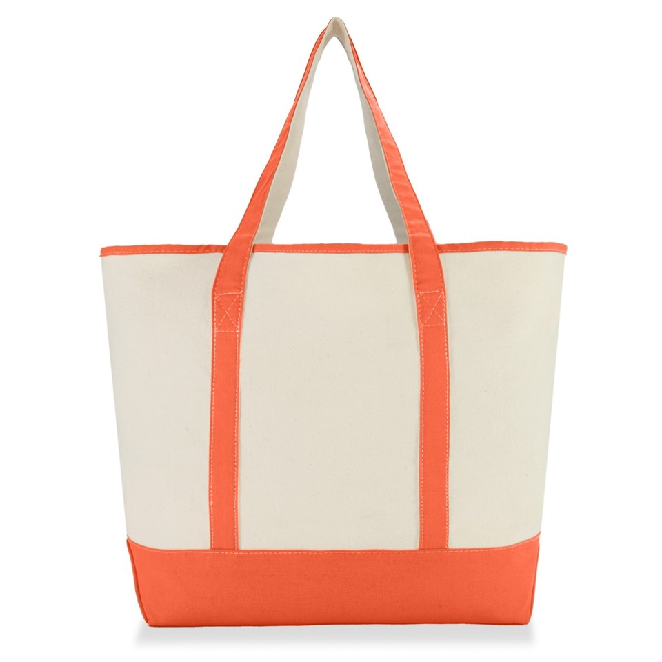 22" Extra Large Open Top Shopping Tote Grocery Bag with Outer Pocket | eBay