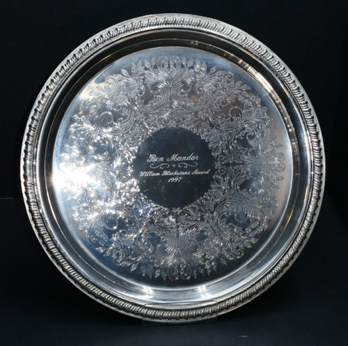 Vintage Taunton Silverplate Platter 1997 Ben Mondor Pawtucket Red Sox ...