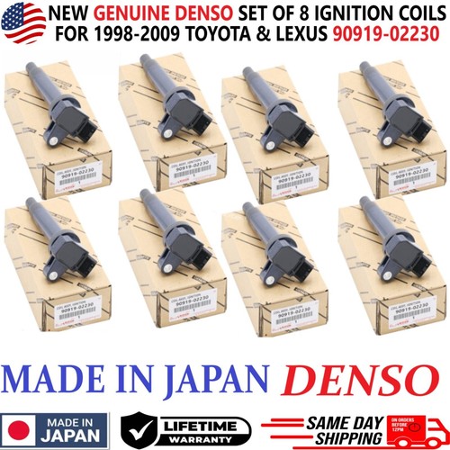 GENUINE DENSO Ignition Coils 90919-02230 For 1998-2009 Toyota & Lexus 4 ...