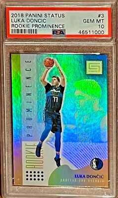 POP 39 PSA 10 RC Luka Doncic 2018-19 Status Rookie Prominence Holo Rare ...