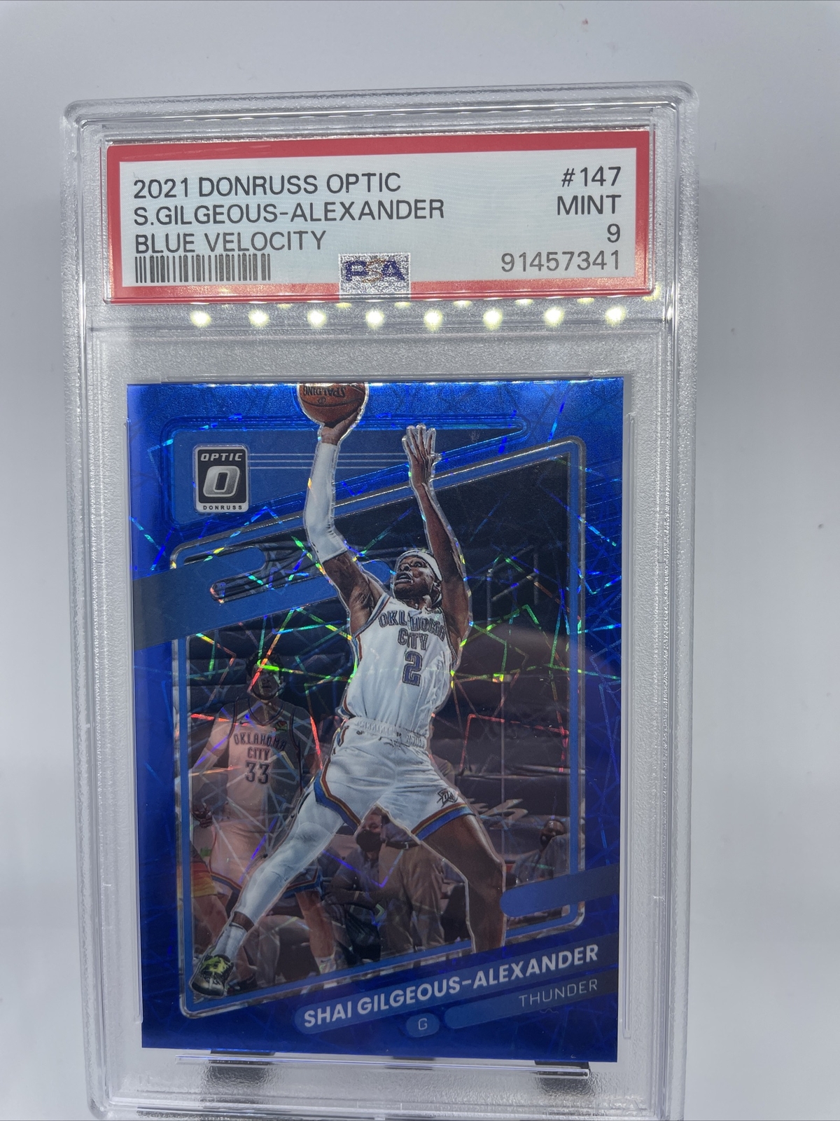 2021-22 Panini Donruss Optic - Blue Prizm #147 Shai Gilgeous-Alexander ...