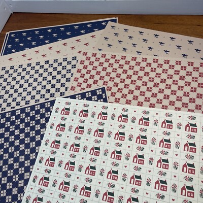 PennyRoyal Papers Gift Wrap Wrapping Paper Colonial Birds 30 1982 ...