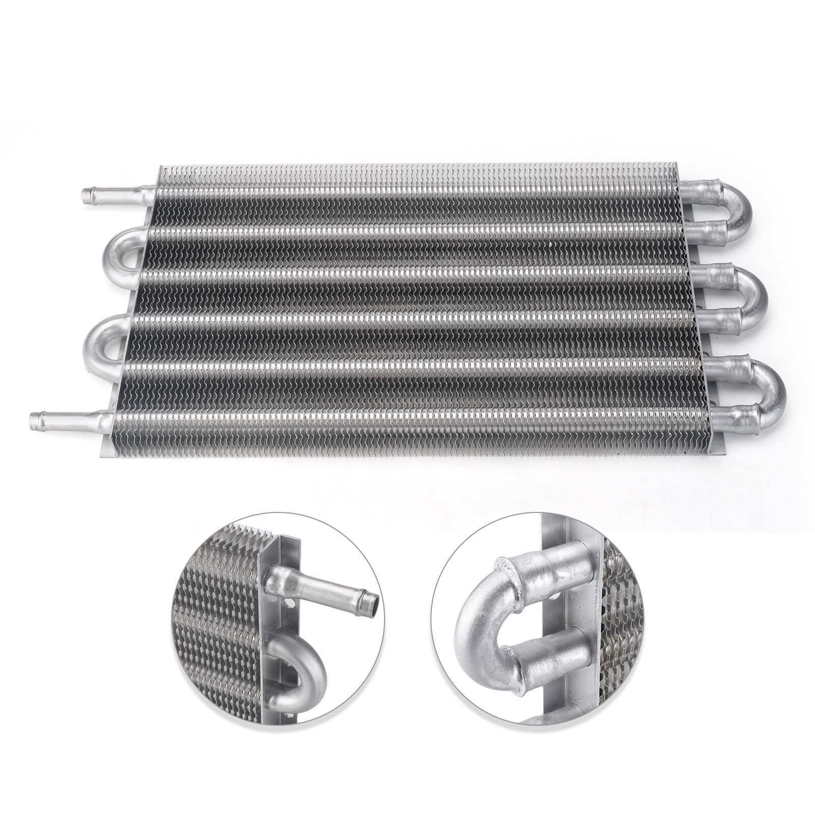 6 Row Universal Radiator Remote Aluminum Transmission Oil Cooler ...