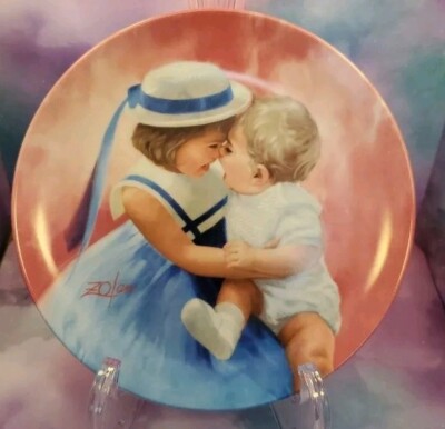 Donald Zolan Collectors Plates "Mother's Angels" 1988 no nox #4516A | eBay
