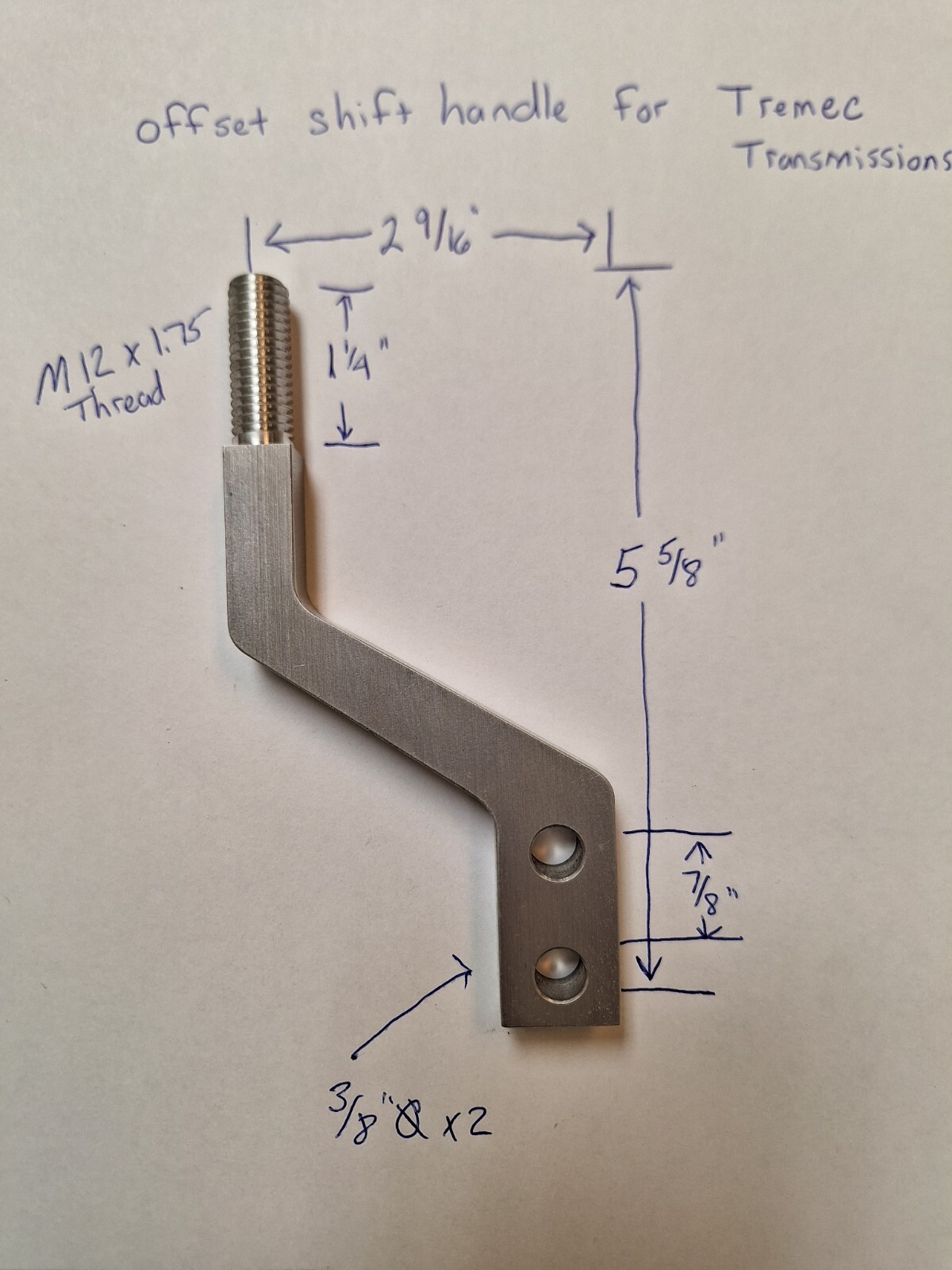 Short Shifter Handle for Tremec Transmission, Fit Ford Mustangs, Cobras ...