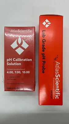 Atlas Scientific Lab Grade pH Probes + Calibration Solution - ENV-40-PH ...