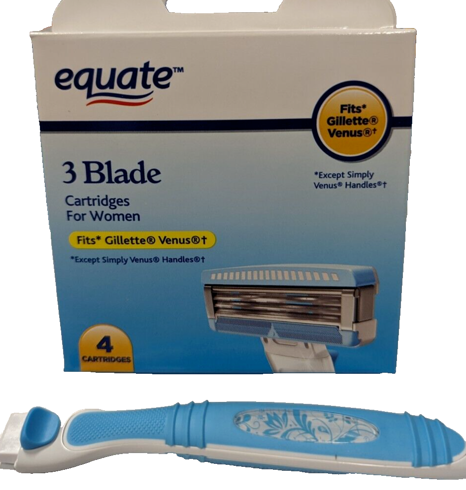 EQUATE 3 Blade Razor Fits Gillette Venus 8 Count for sale online | eBay
