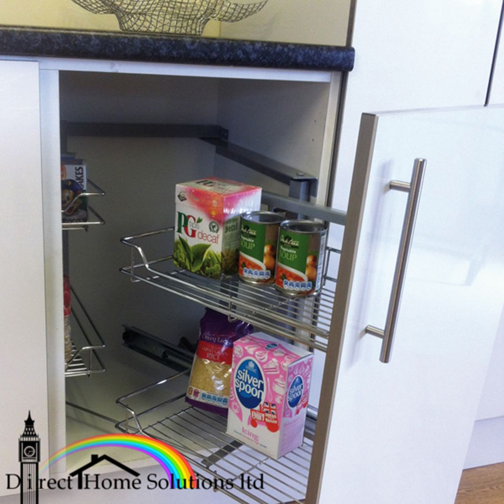 Hafele Pull & Swing Out Magic Corner Storage System for 800 or 1000 ...