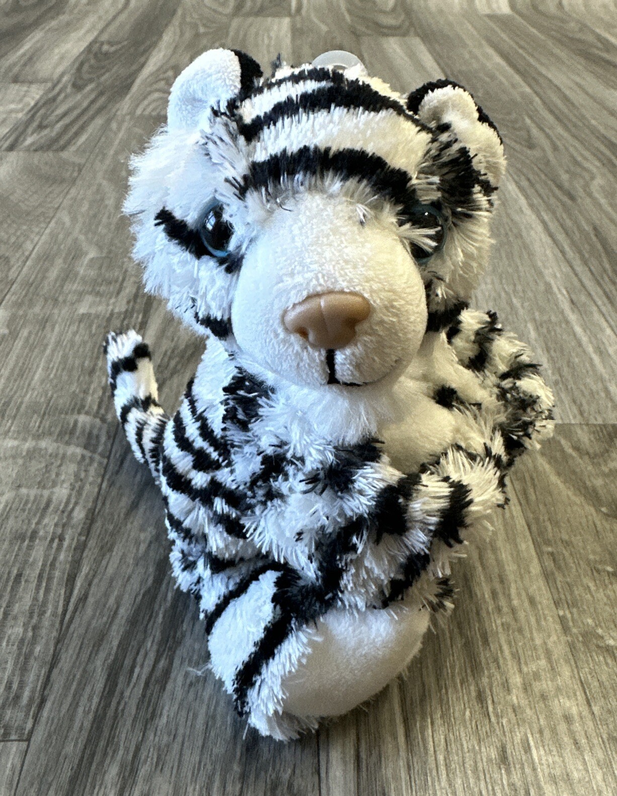 Wild Republic White Tiger Soft Plush Wrist Wrap Huggers Slap Bracelet ...