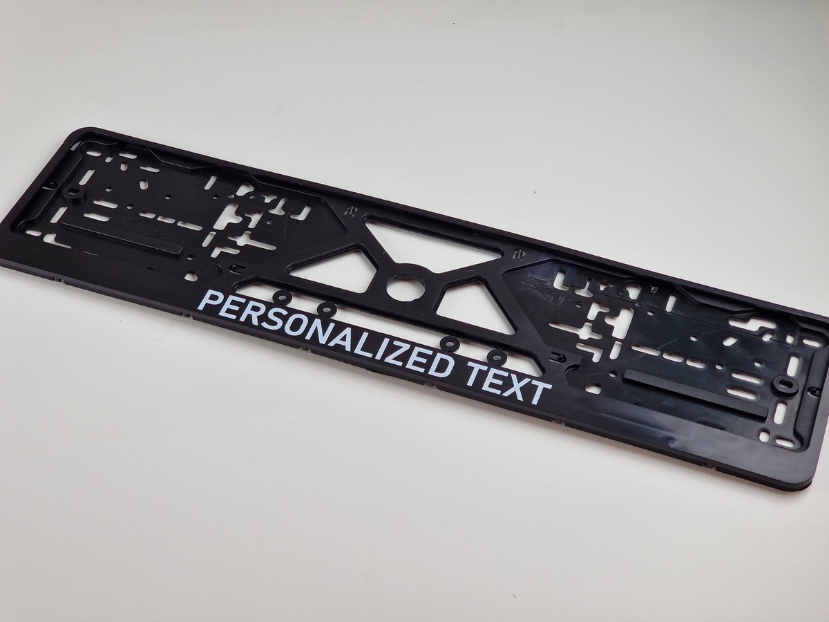 License Plate Frames Custom