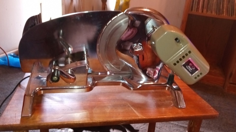 Rival 7" Electric Chrome Meat & Food Slicer Deli Kitchen Model 1030V ...