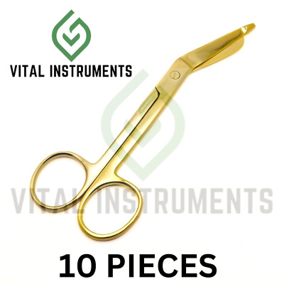 10 Pcs Lister Bandages 5.5" Full Gold Surgical Medical Instruments ...
