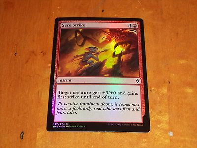 1x Foil - Sure Strike - Magic the Gathering MTG Battle for Zendikar | eBay