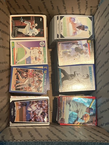 Huge Sports Card Bulk LOT - 2000+ BASEBALL CARDS TOPPS & OTHER BRANDS ...