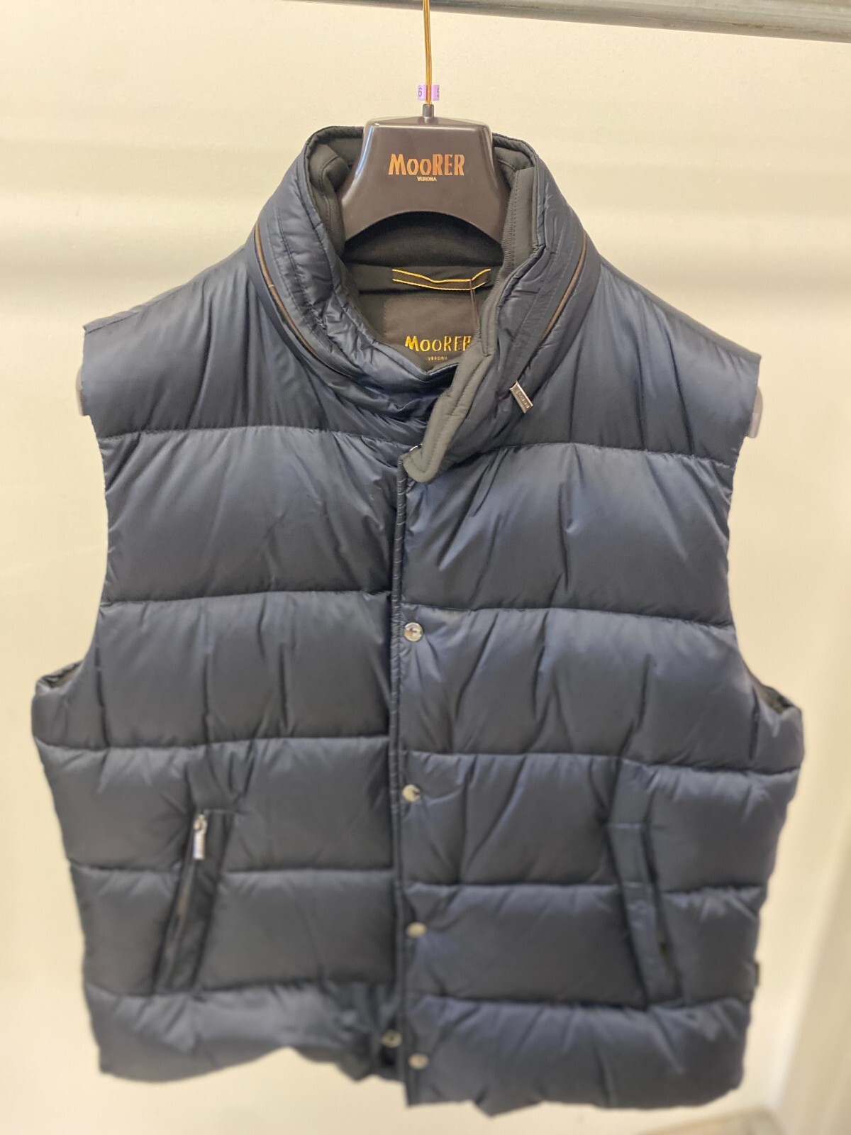 Moorer Vest Jacket Men’s New With Tags Size 56 Navy Blue $1,430 | eBay